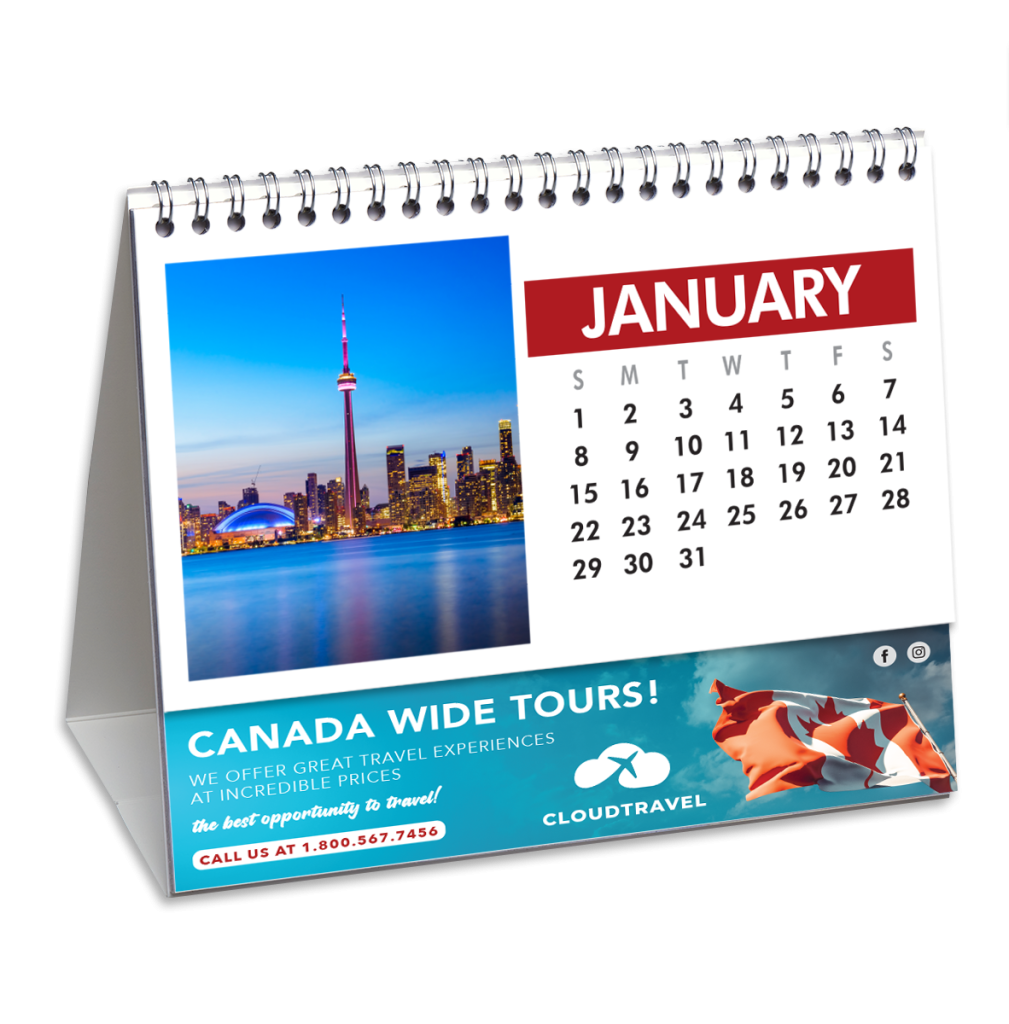 Paper Desk Flip Calendars - Custom - Jay-Line