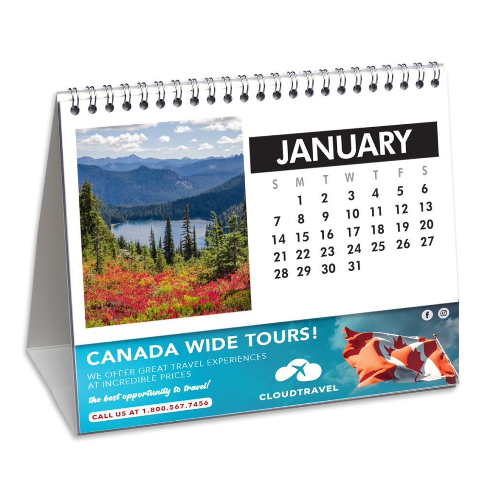 Paper Desk Flip Calendars - Custom - Jay-Line