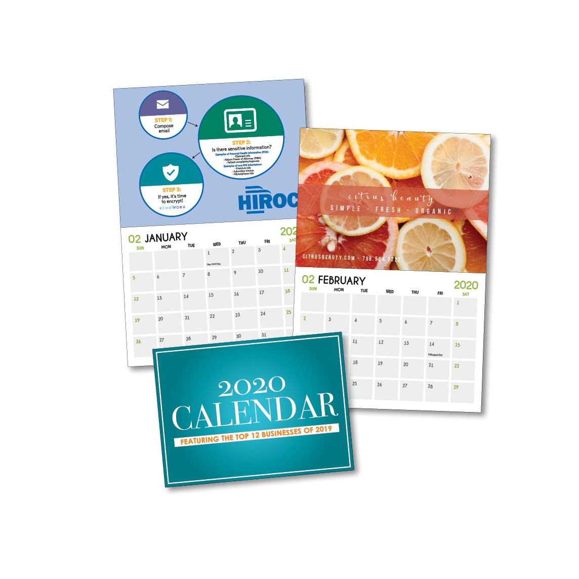 Mini Appointment Stapled Wall Calendar - 13 Custom Images | Jay-Line