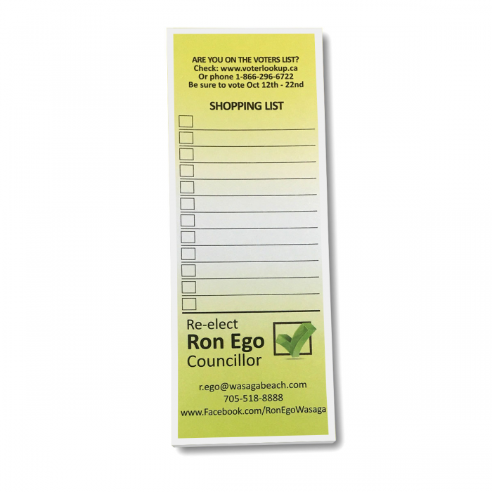 3" x 8" Standard Note Pad - Jay-Line