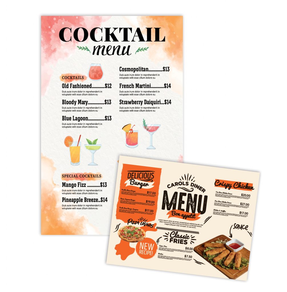 Stone Paper Menus - Jay-Line