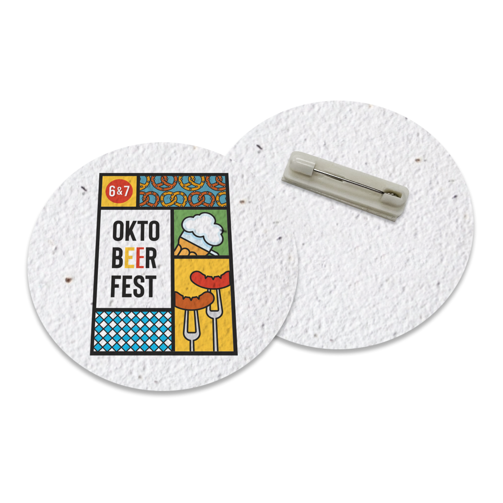 Seed Paper Buttons & Badges - Jay-Line