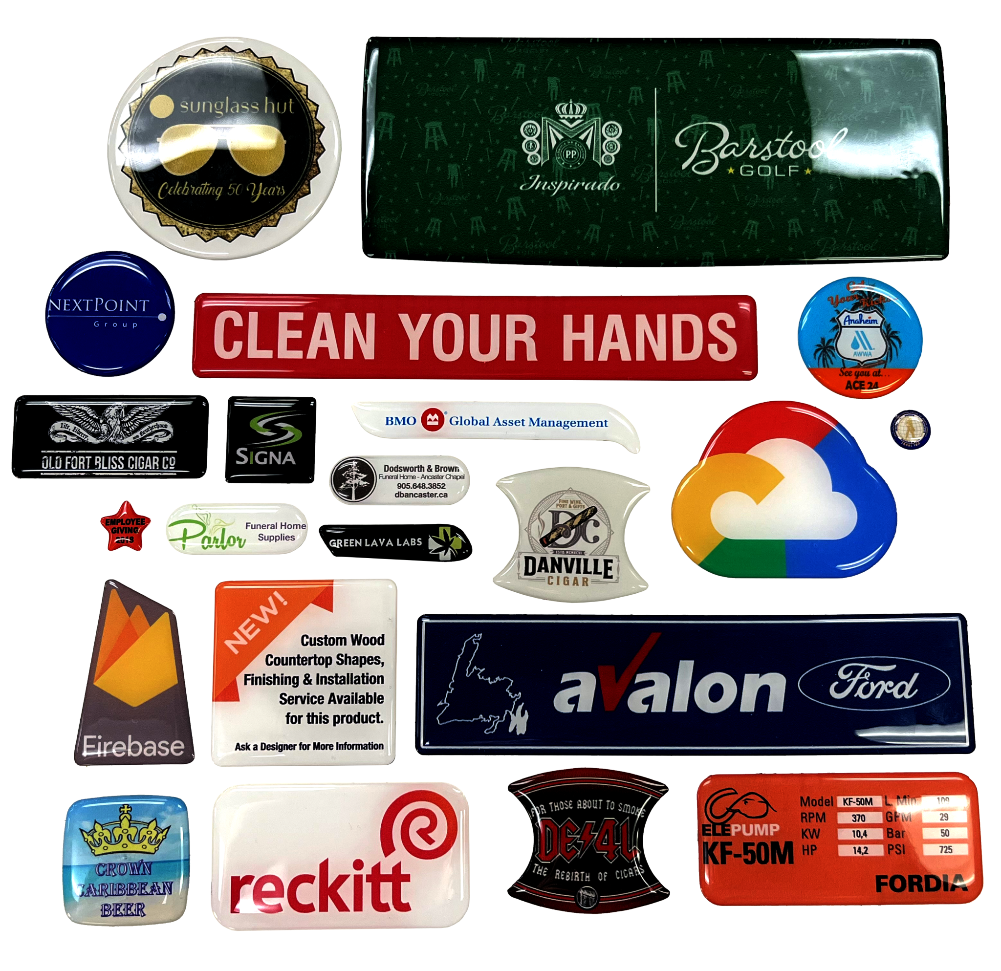 3D Domed Labels - Jay-Line
