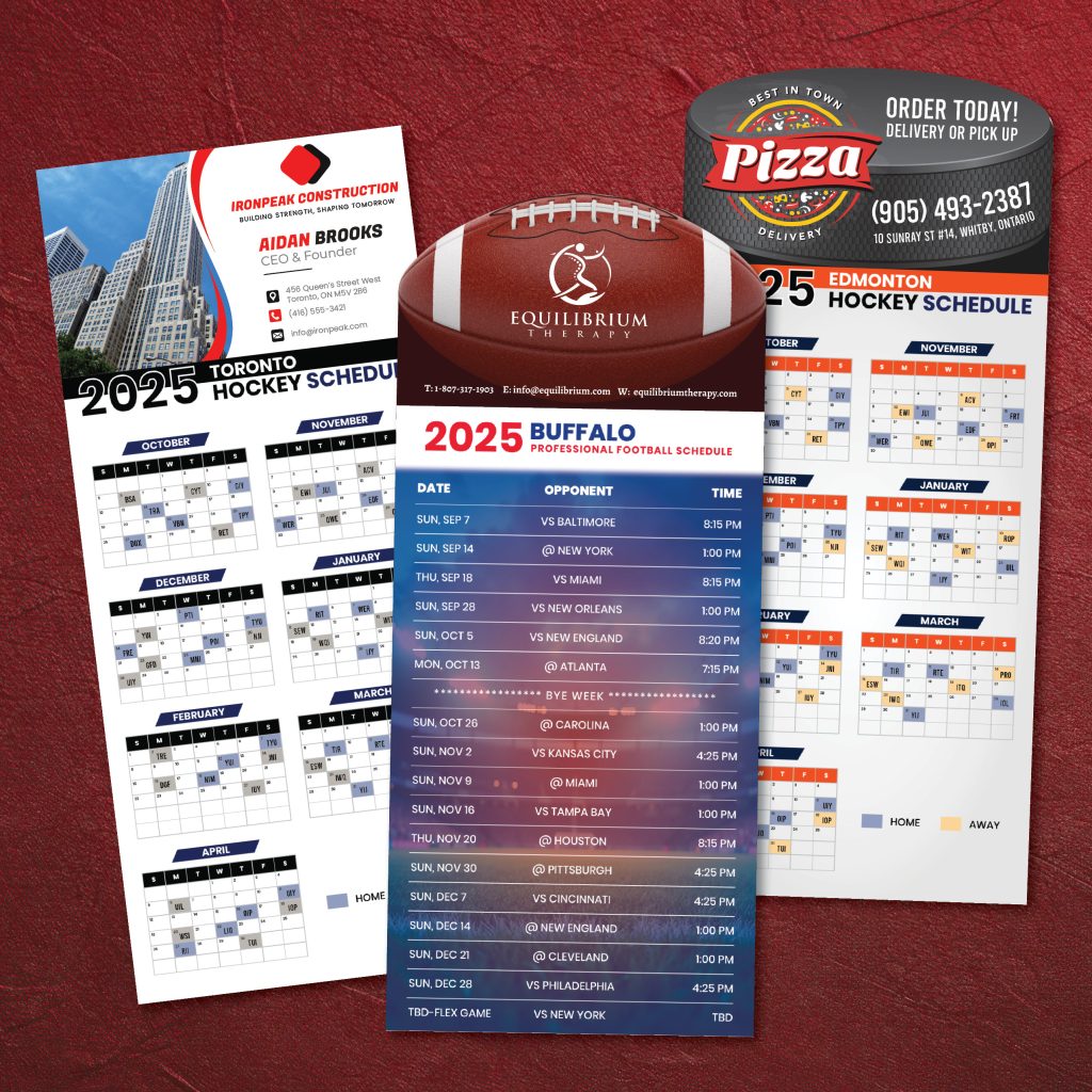 Sports Schedule Magnets - Jay-Line